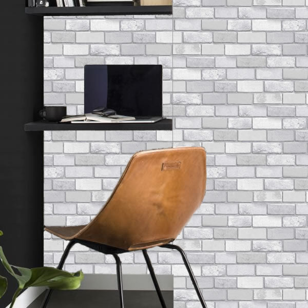 Diamond Brick Design Silver - 669401 – Beautiful Walls Pty Ltd